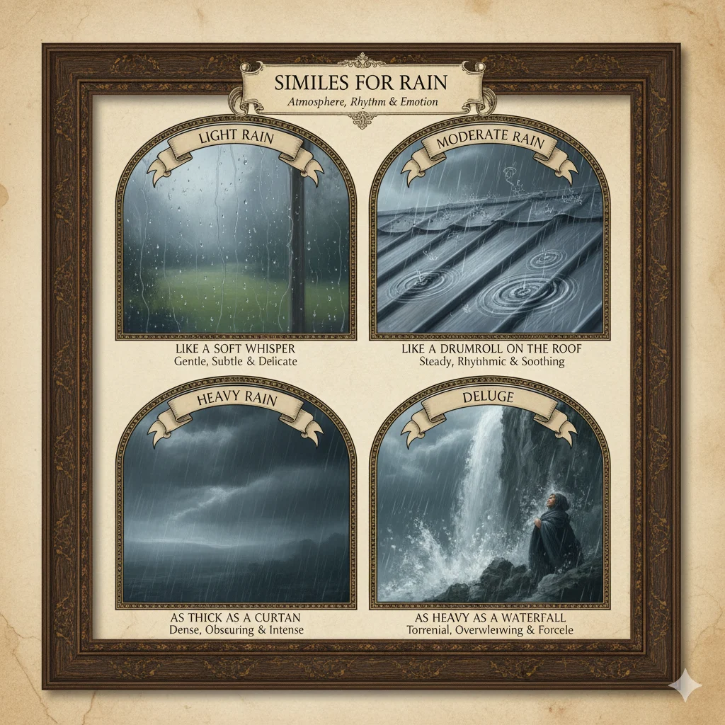 Beautiful Similes for Rain to Enrich Your Creative Writing