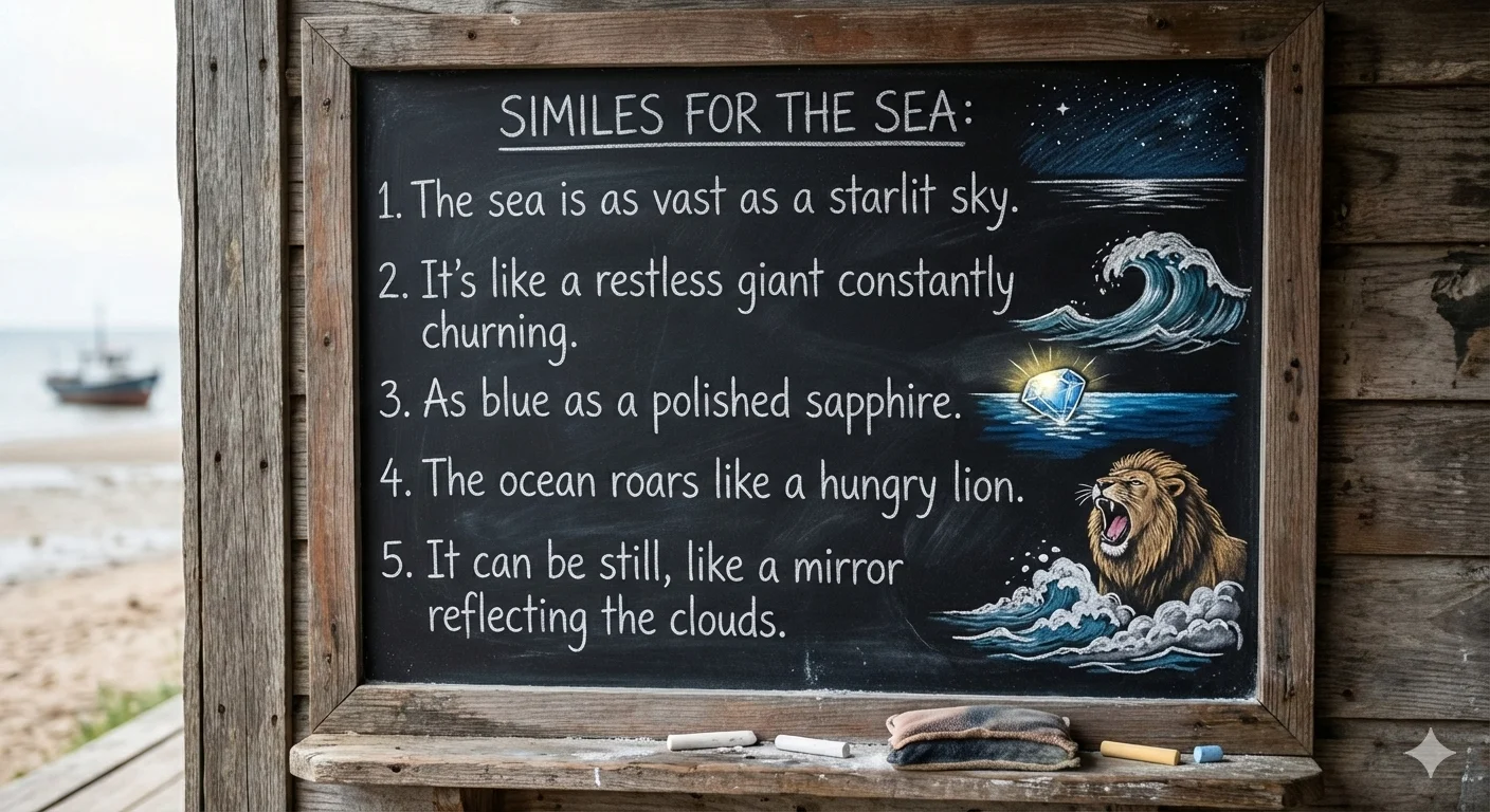 Similes for the Sea: Creative Ways to Describe Waves and Depth