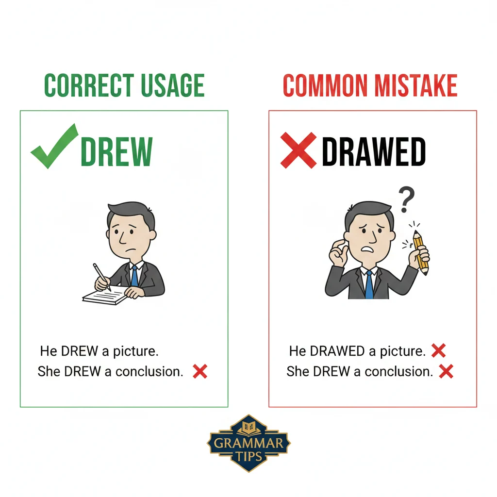 Drew or Drawed? The Correct Past Tense of Draw Explained Clearly