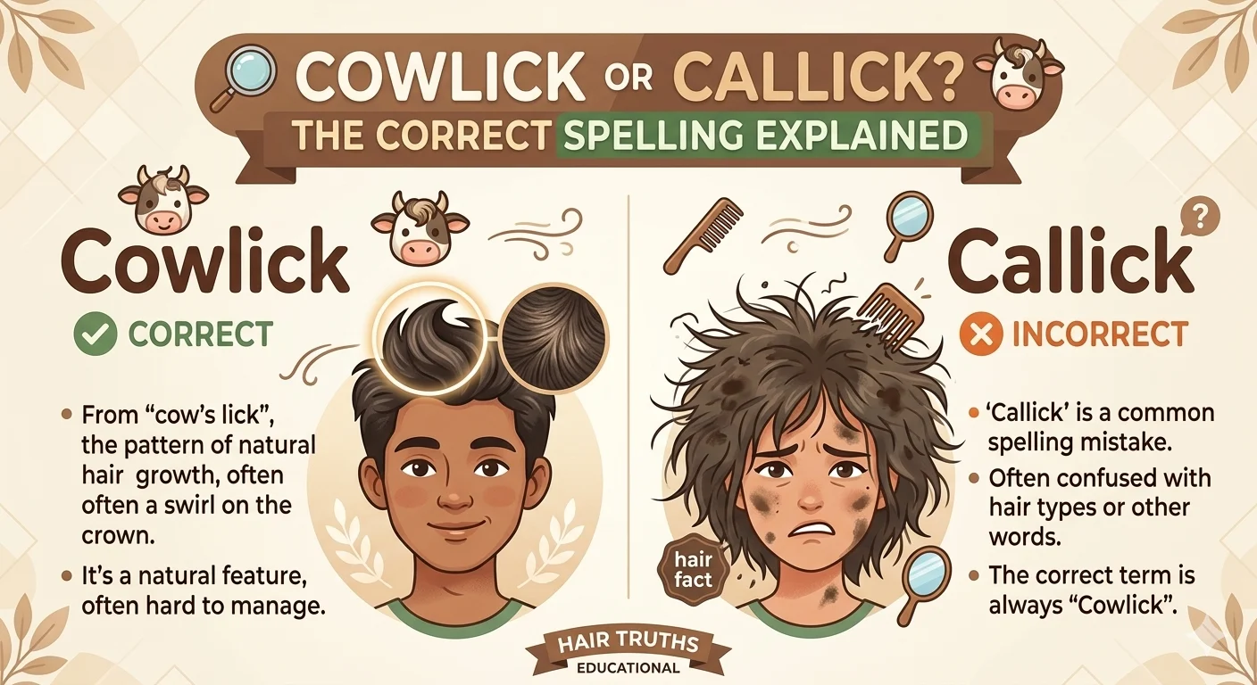 Cowlick or Callick? The Correct Spelling Explained